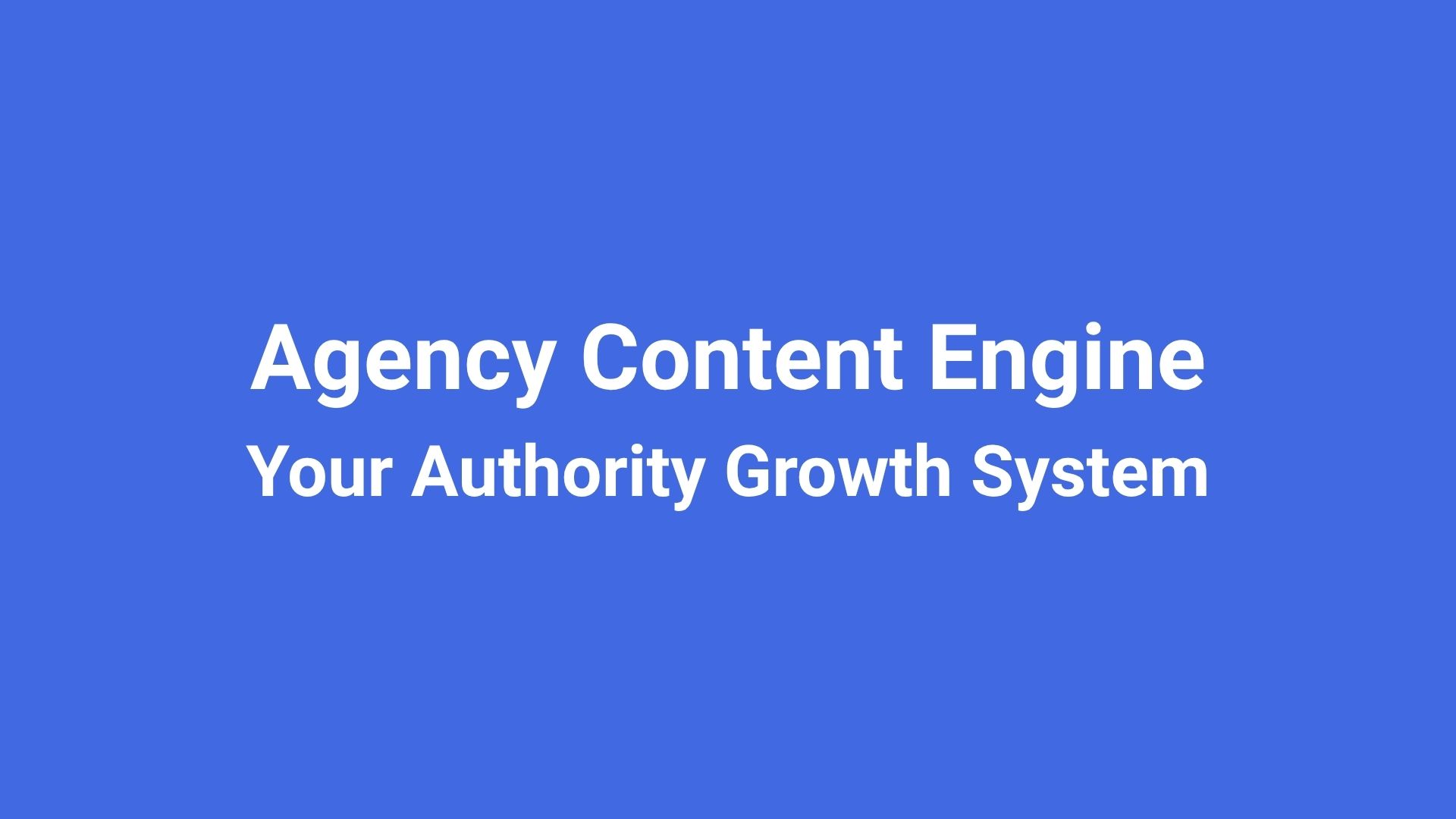 Pricing - Agency Content Engine